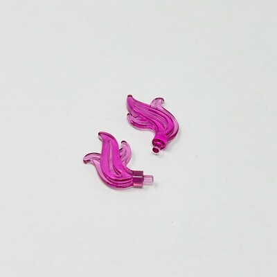 64647 LEGO Castle Knight Plume Feather Triple Compact Flame TRANS DARK ...