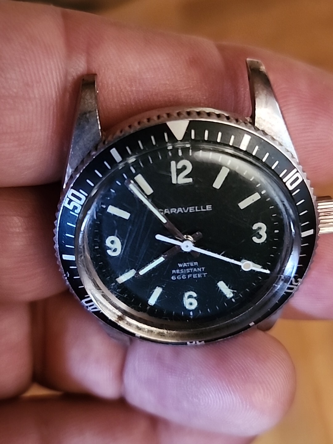 Caravelle Bulova Sea Hunter 666ft Devil Explorer Dial Stainless Steel ...