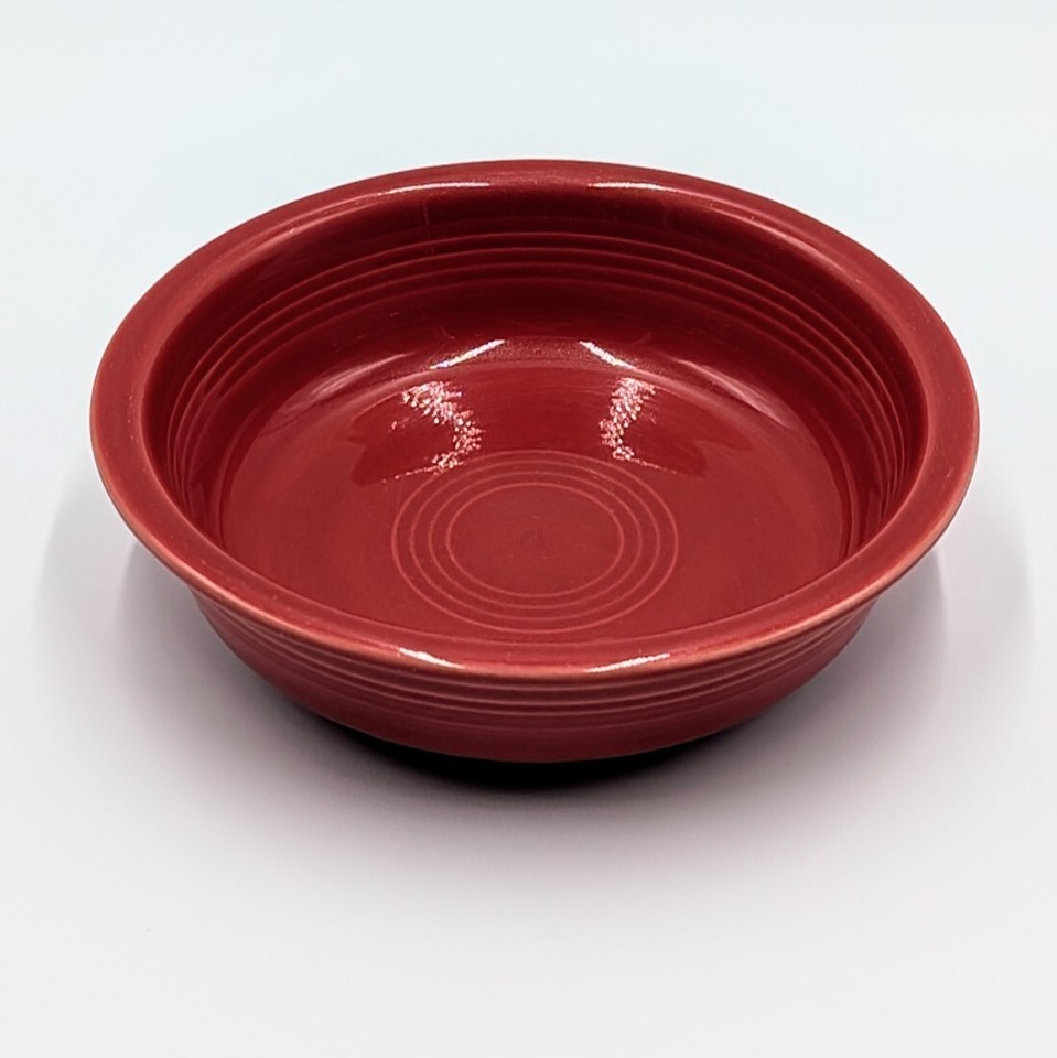 Red Fiestaware 7" Cereal Salad Bowl Retired Fiesta HLC USA | eBay