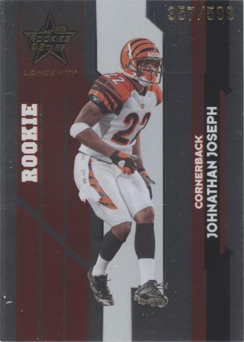 2006 Leaf Rookies & Stars Longevity - Rookie Johnathan Joseph #243 /599 ...