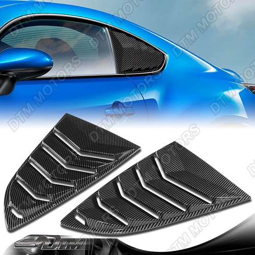 For 22-24 Subaru BRZ/Toyota GR86 Carbon Side Window Louvers Scoop Cover ...