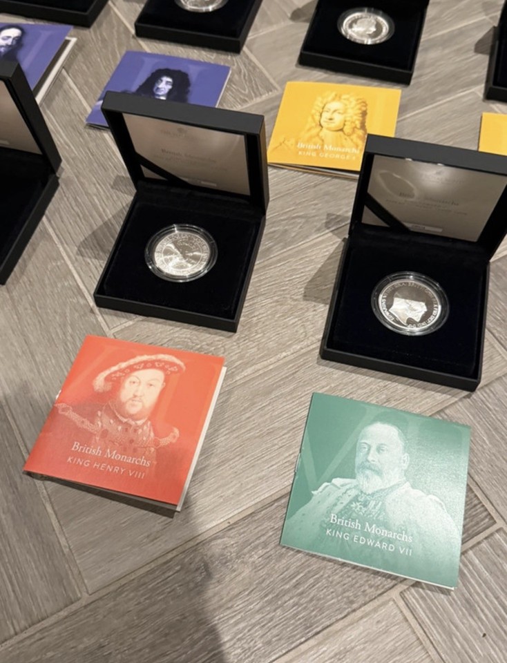 Complete Royal Mint British Monarchs Collection – All 8 × 1oz Silver ...