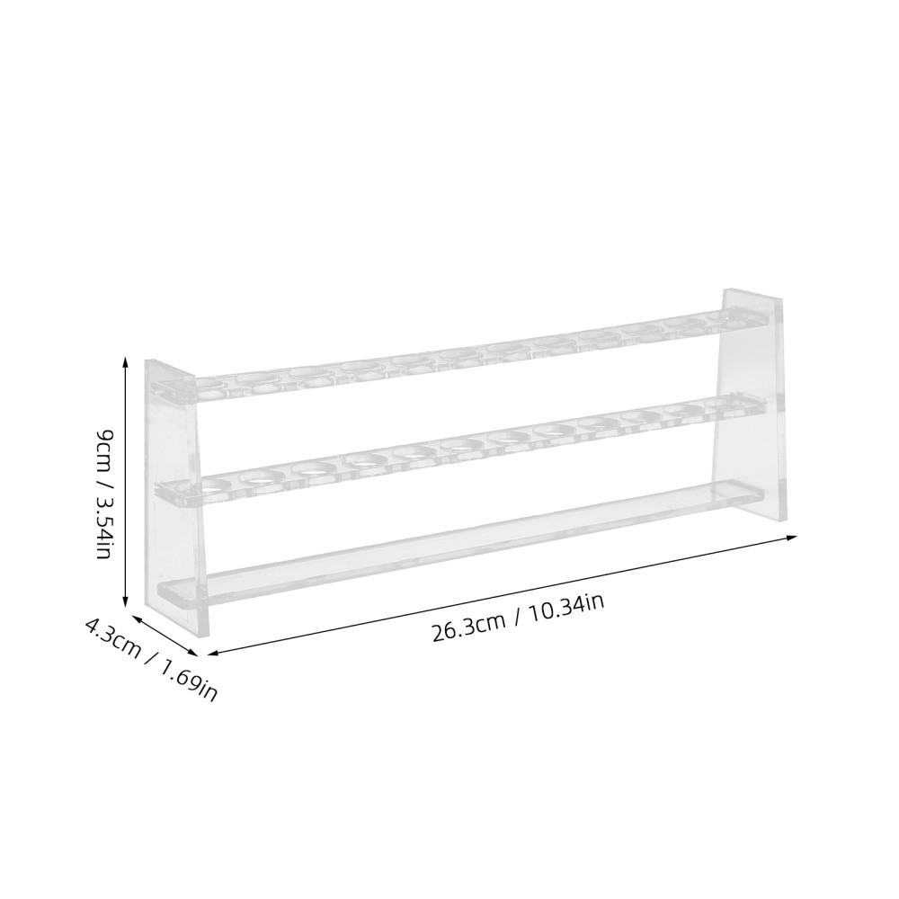 12 Holes Clear Test Tube Stand Rack Specimen Display Multi-functional ...