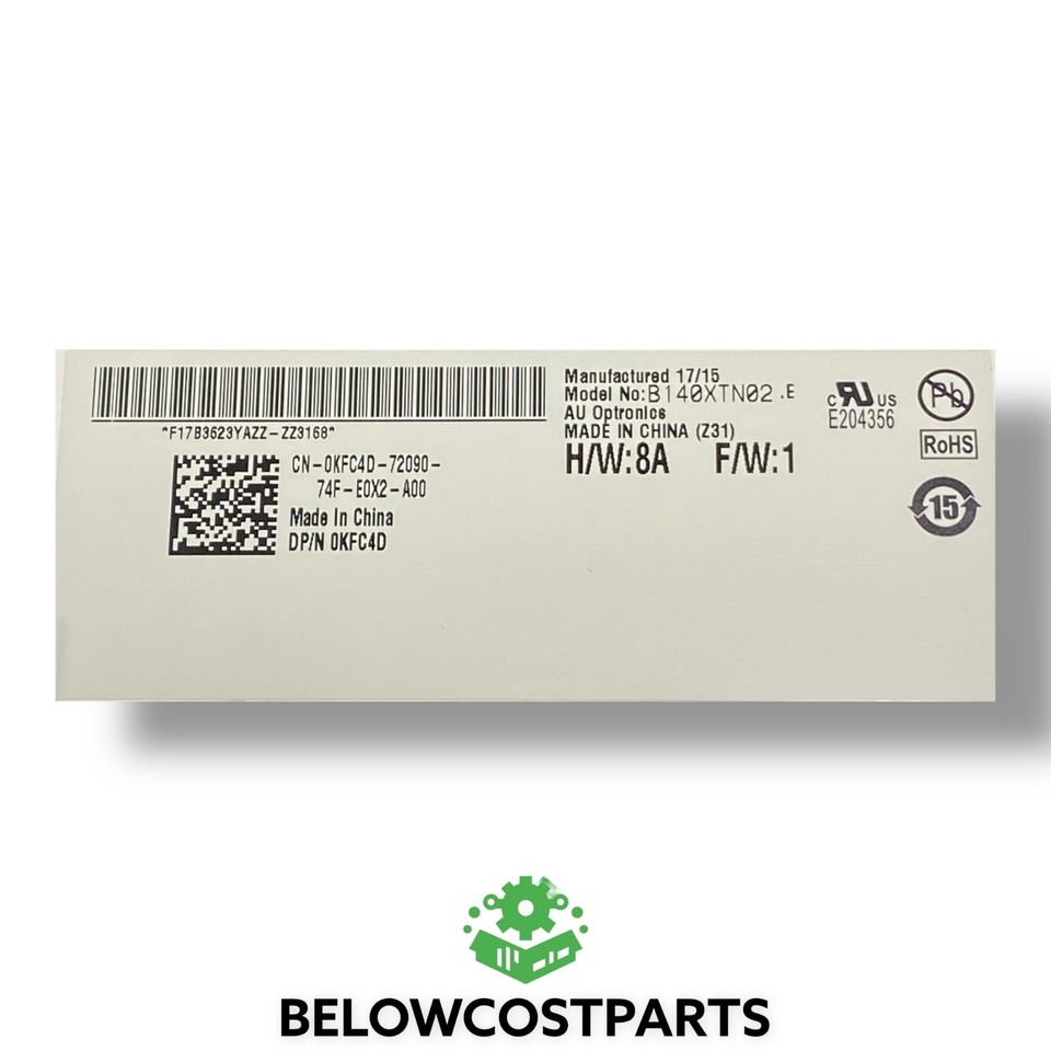AU OPTRONICS B140XTN02.E HW:4A 1366 X 768 14 IN MATTE LAPTOP SCREEN | eBay