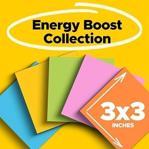 Post-it Super Sticky Full Stick Notes, 3 in X 3 In, 6 Pads, 2x the ...