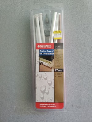 Rain Gutter Screws 10 Pieces Of OMG 10 Pack White Gutter Screw With ...