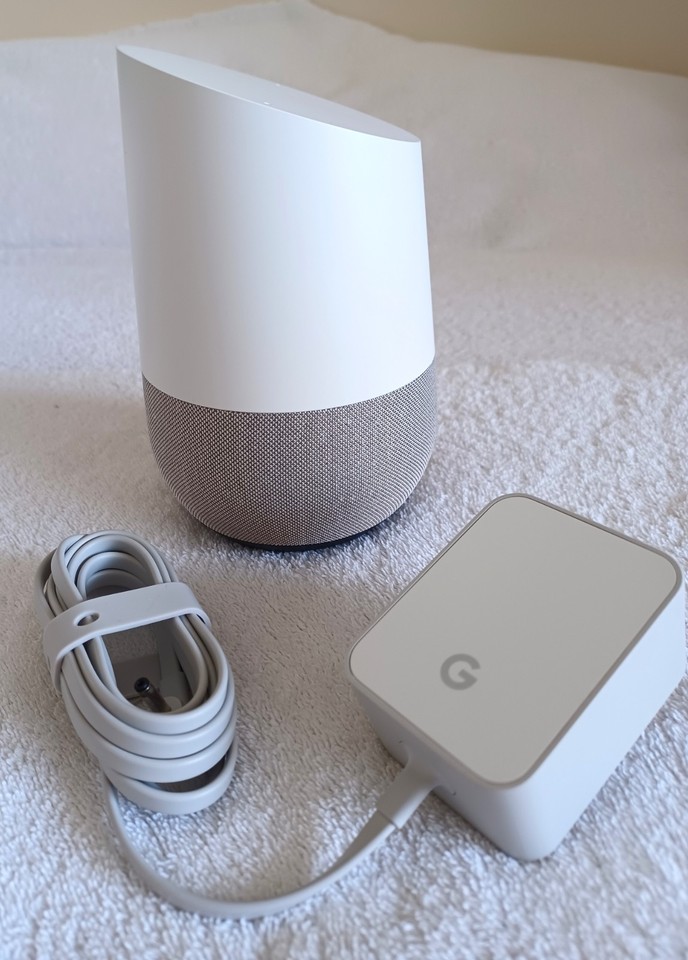 Google Home Smart Speaker with Voice Activated Google Assistant White ...