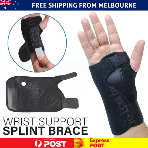 Wrist Support Hand Brace Band Carpal Gloves Tunnel Splint Arthritis ...