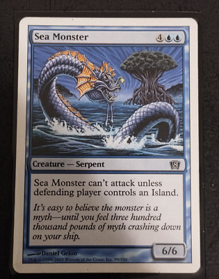 MTG Sea Monster Eighth Edition 99 Regular Common | eBay