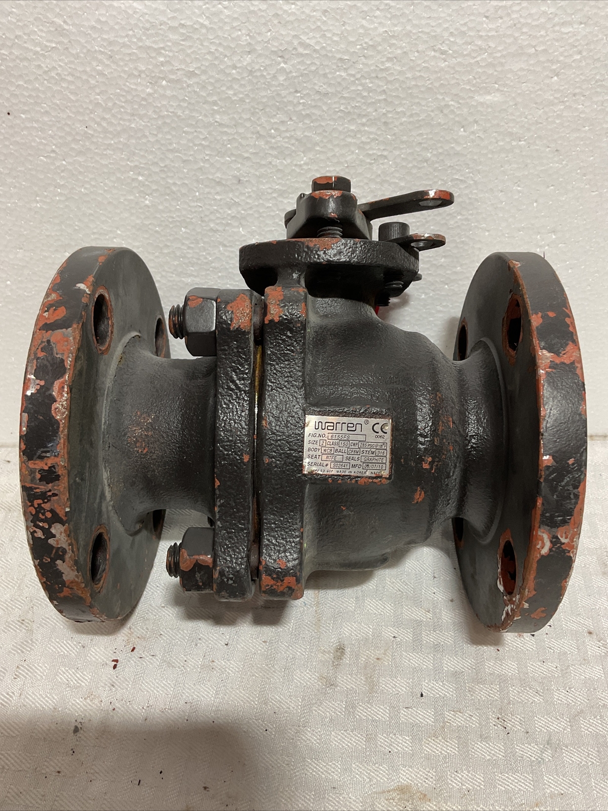 WARREN 2 “ CARBON STEEL FULL PORT FLANGED 150 # BALL VALVE Fig. 6155FS ...