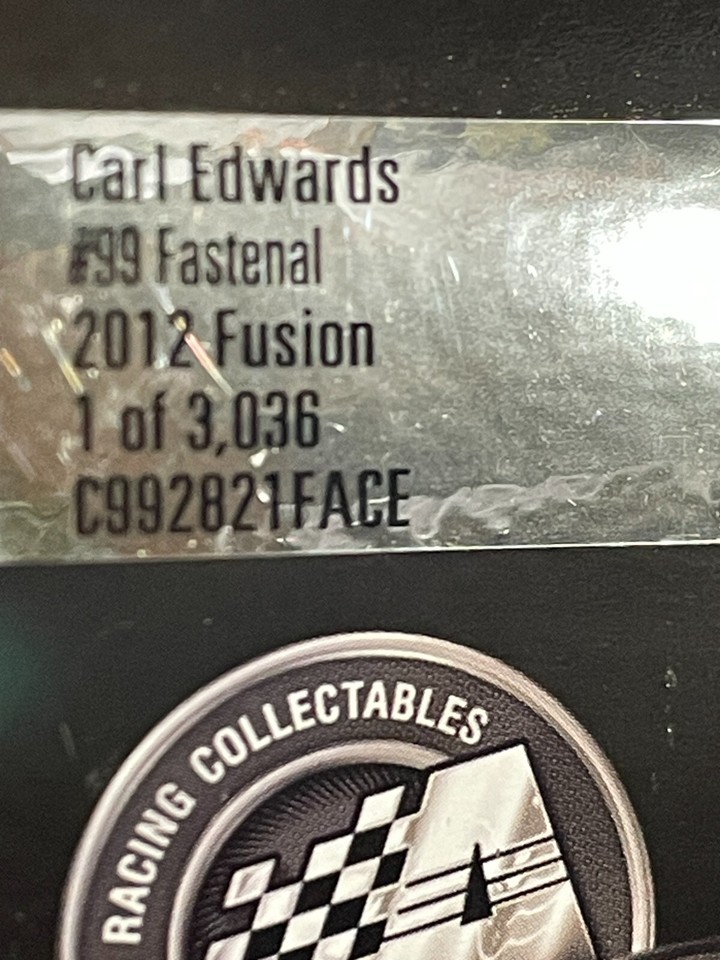 CE 2012 Action Racing 1/24 Carl Edwards #99 Fastenal | eBay