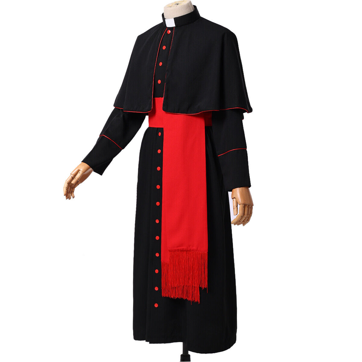 Catholic Bishop Roman Tab Collar Cassock Soutane Clergy Priest Cassock ...