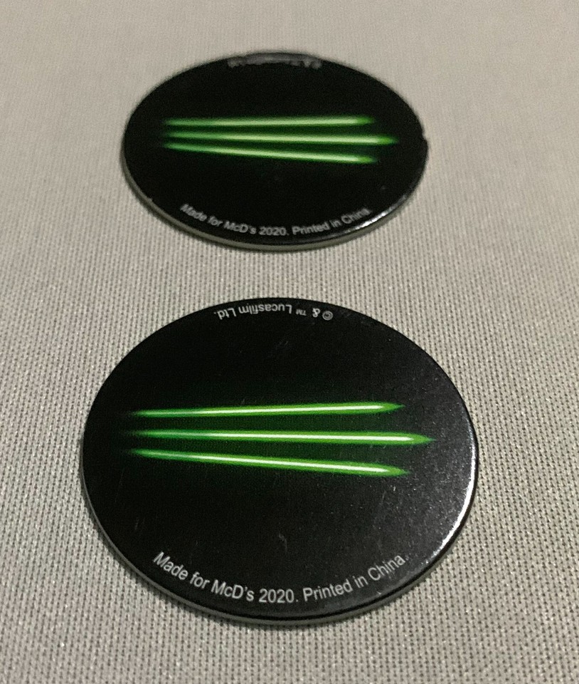 (x2) 2020 Lucas Film McDonald's Happy Meal Star Wars Pog Style Disks | eBay