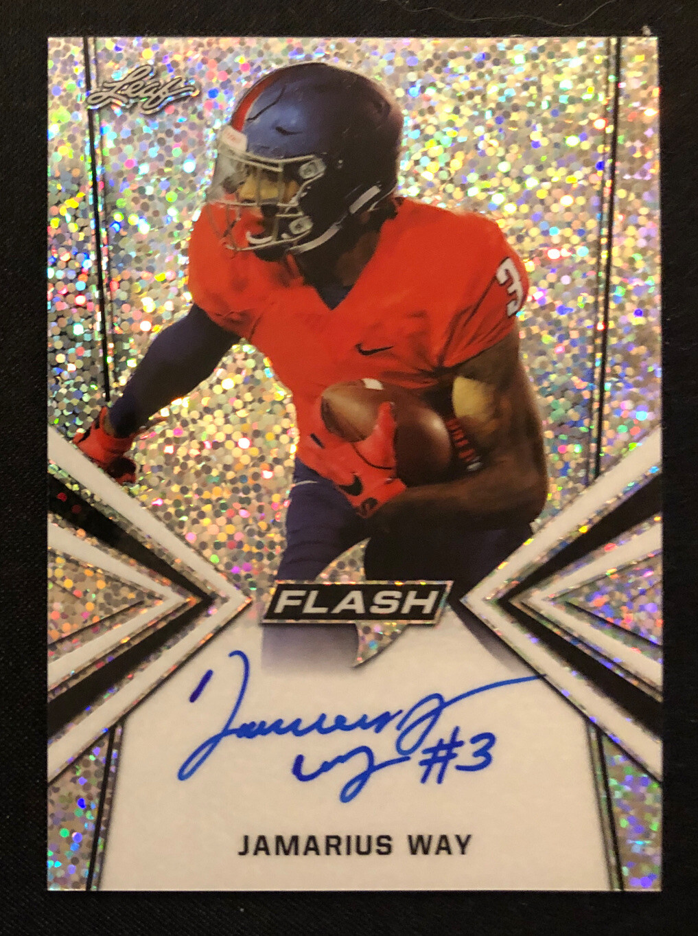 2019 Leaf Football Jamarius Way RC South Alabama Jaguars Auto Card #BA ...