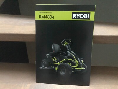 Ryobi RM480e electric ride-on mower brochure | eBay