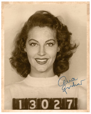 AVA GARDNER Studio Mug Shot 1941 8x10 Photograph Autograph Reprint | eBay