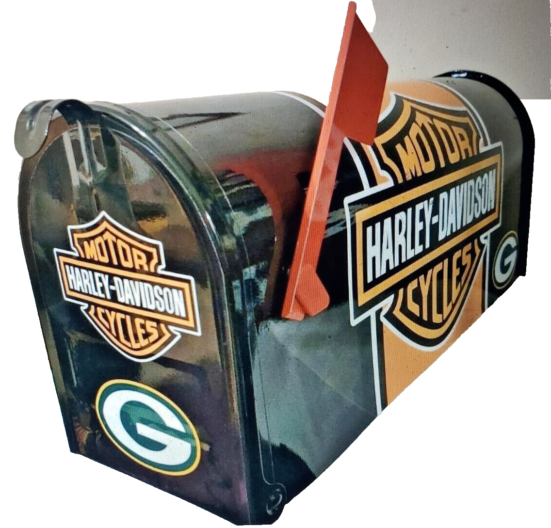 Harley Davidson~Green Bay Packers Custom Mailbox~HARLEY DAVIDSON LOVERS ...