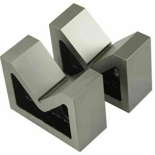 Pair of Cast Iron VEE BLOCKS 3 Inch Parallels Measuring Tools V Block ...