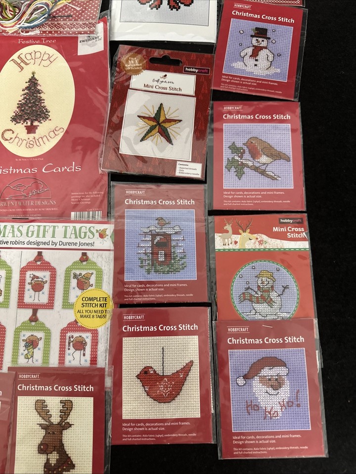 Christmas Small Cross Stitch Kits Hobbycraft Job Lot t2729 | eBay UK