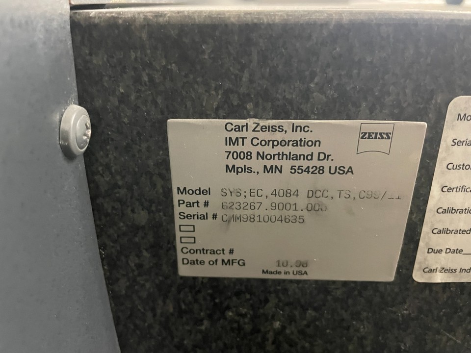 ZEISS ECLIPSE CMM FOR PARTS | eBay