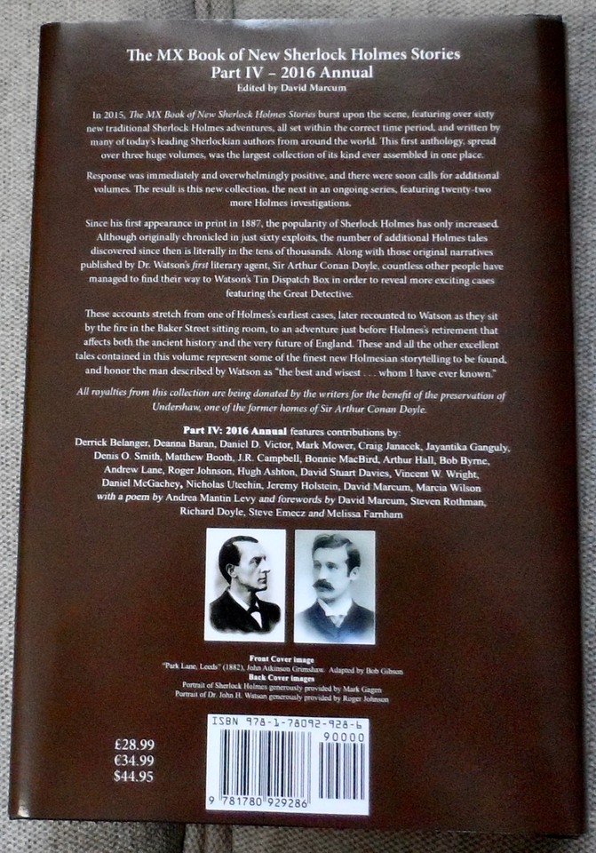 MX Sherlock Holmes Stories Part IV Hardcover Pastiche Detective First ...