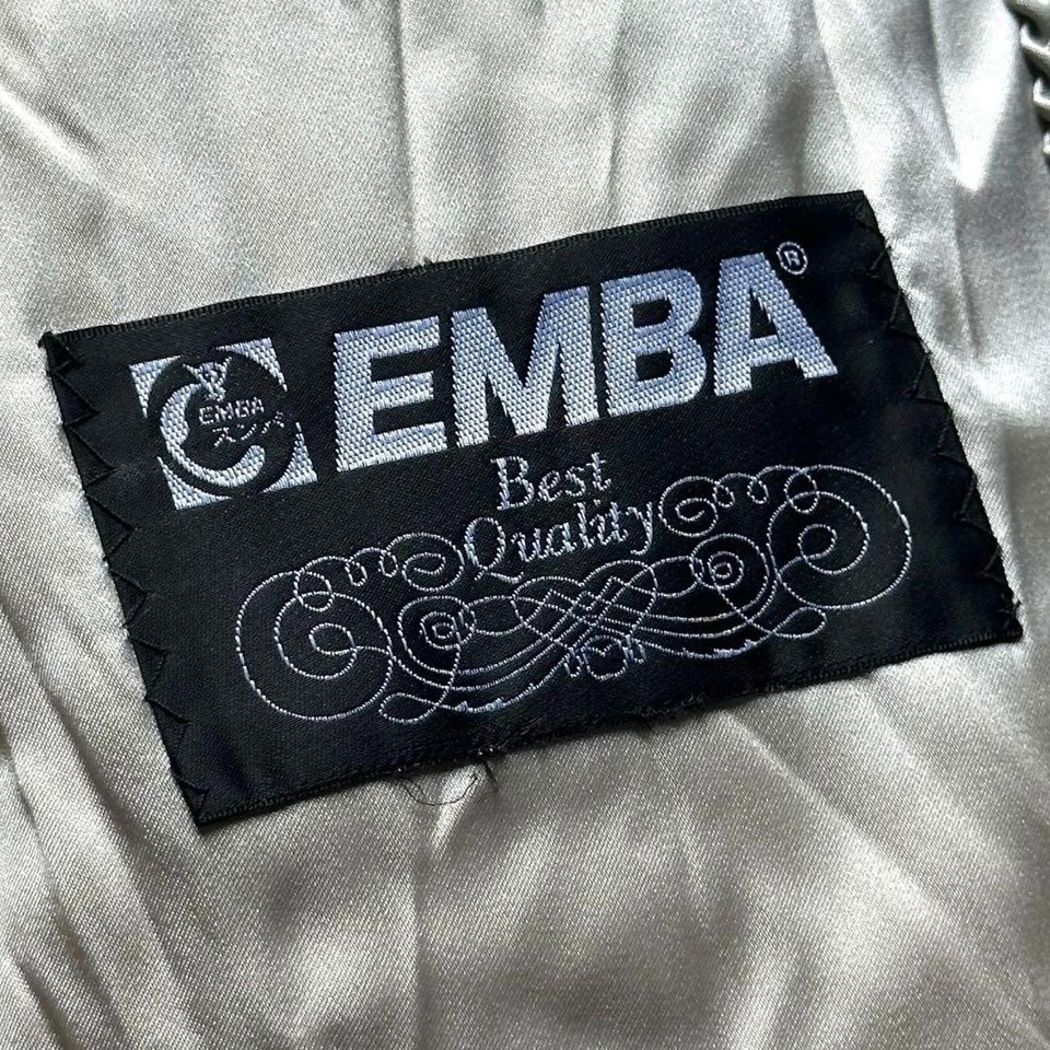 EMBA Sapphire Mink Fur Women's Herringbone Coat Beige Excellent Fur ...