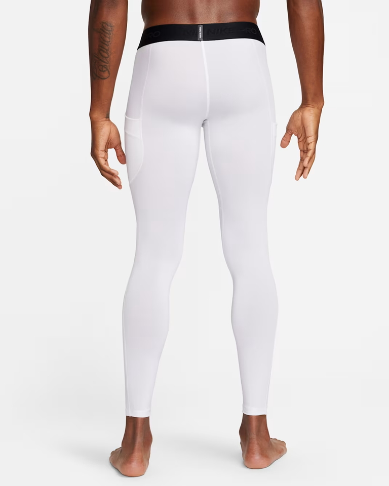 NIKE PRO DRI FIT MENS TRAINING FITNESS TIGHTS WHITE #FB7952-NWT | eBay