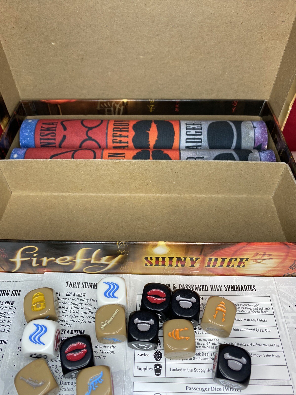 Firefly Shiny Dice Card Board Game Joss Whedon Serenity Topps | eBay