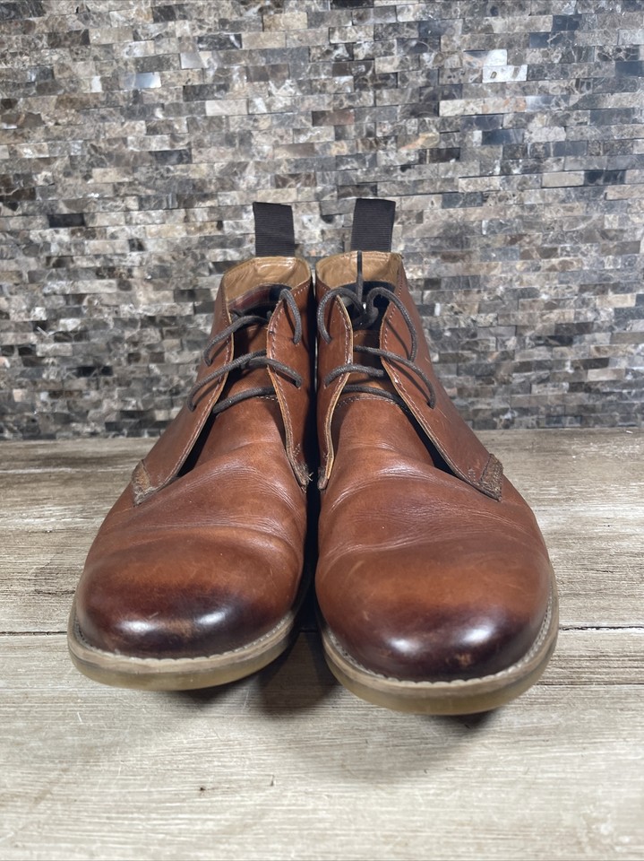 Clarks 1825 Montacute Duke Leather Brown Patina Chukka Boot Mens Shoes ...