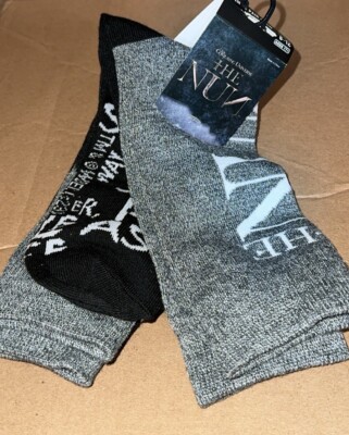 The Conjuring Universe "The Nun" 2 pack mens crew socks new | eBay