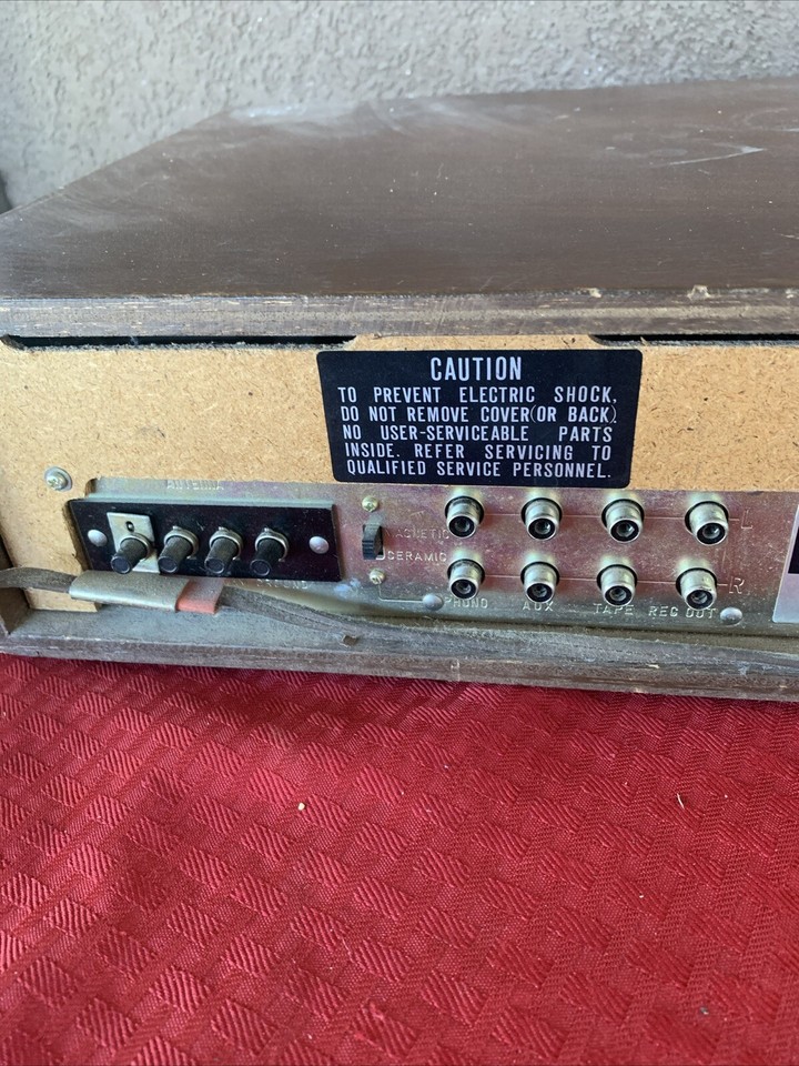 1970 Sony STR-222 Stereo Receiver in Wood Case - Tested powers on works ...