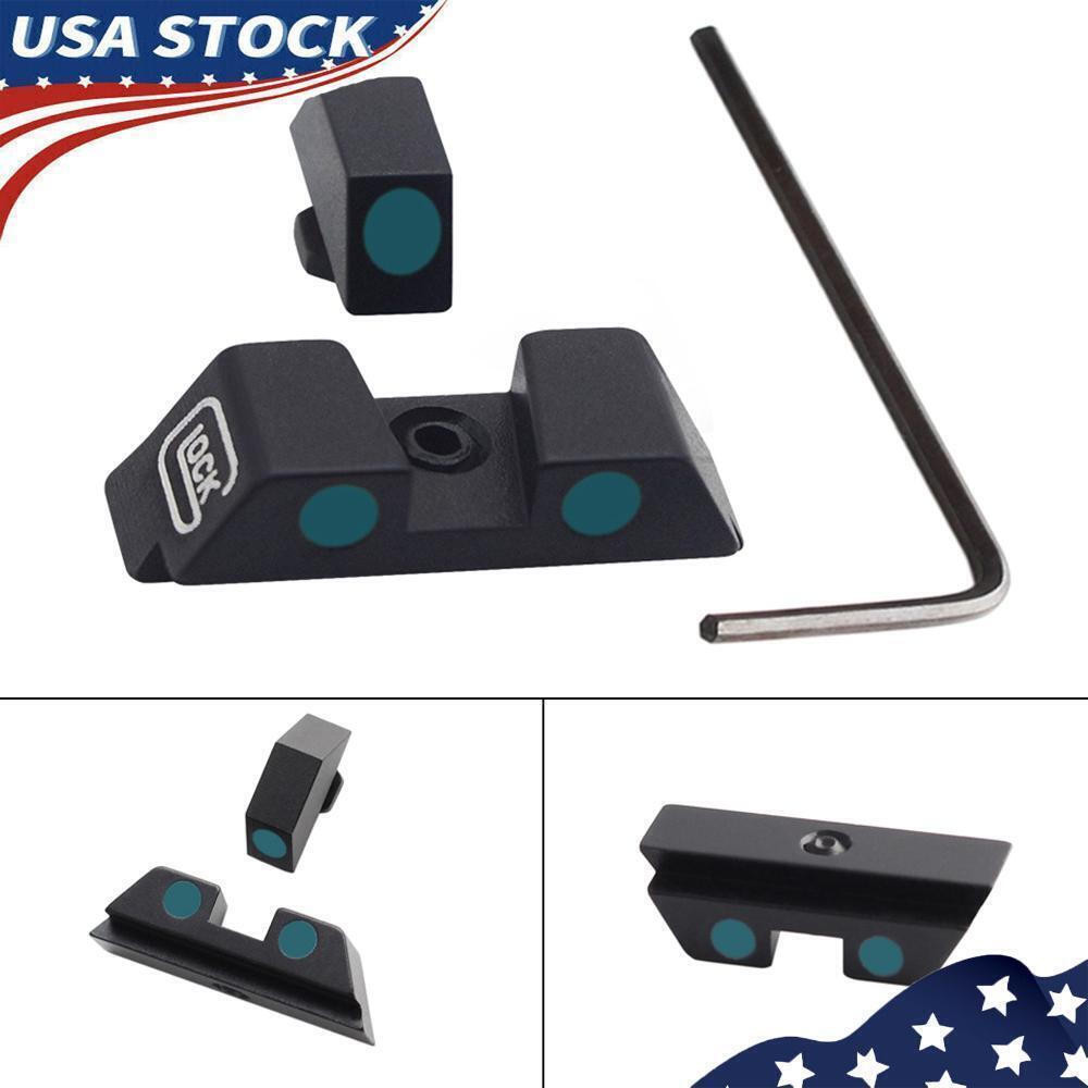Front/Rear NIGHT SIGHTS FOR GLOCK G17 G19 G22 G23 G26 G27 G33 G34 G35 ...