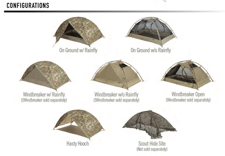 New* LITEFIGHTER 2- SHELTER SYS, TENT, OCP FS2100 NSN 8340-01-628-8871 ...
