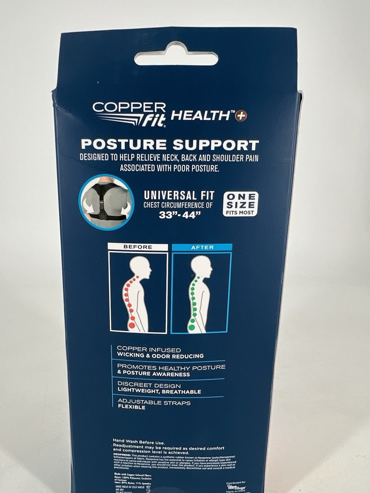 Copper Fit Health + Adjustable Posture Support (Chest 33"-44 ...