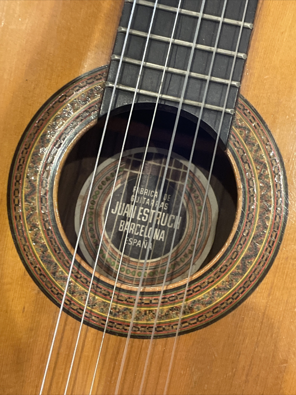 1957 Juan Estruch Barcelona / Spain Classical Guitar w/ Case Flamenco ...