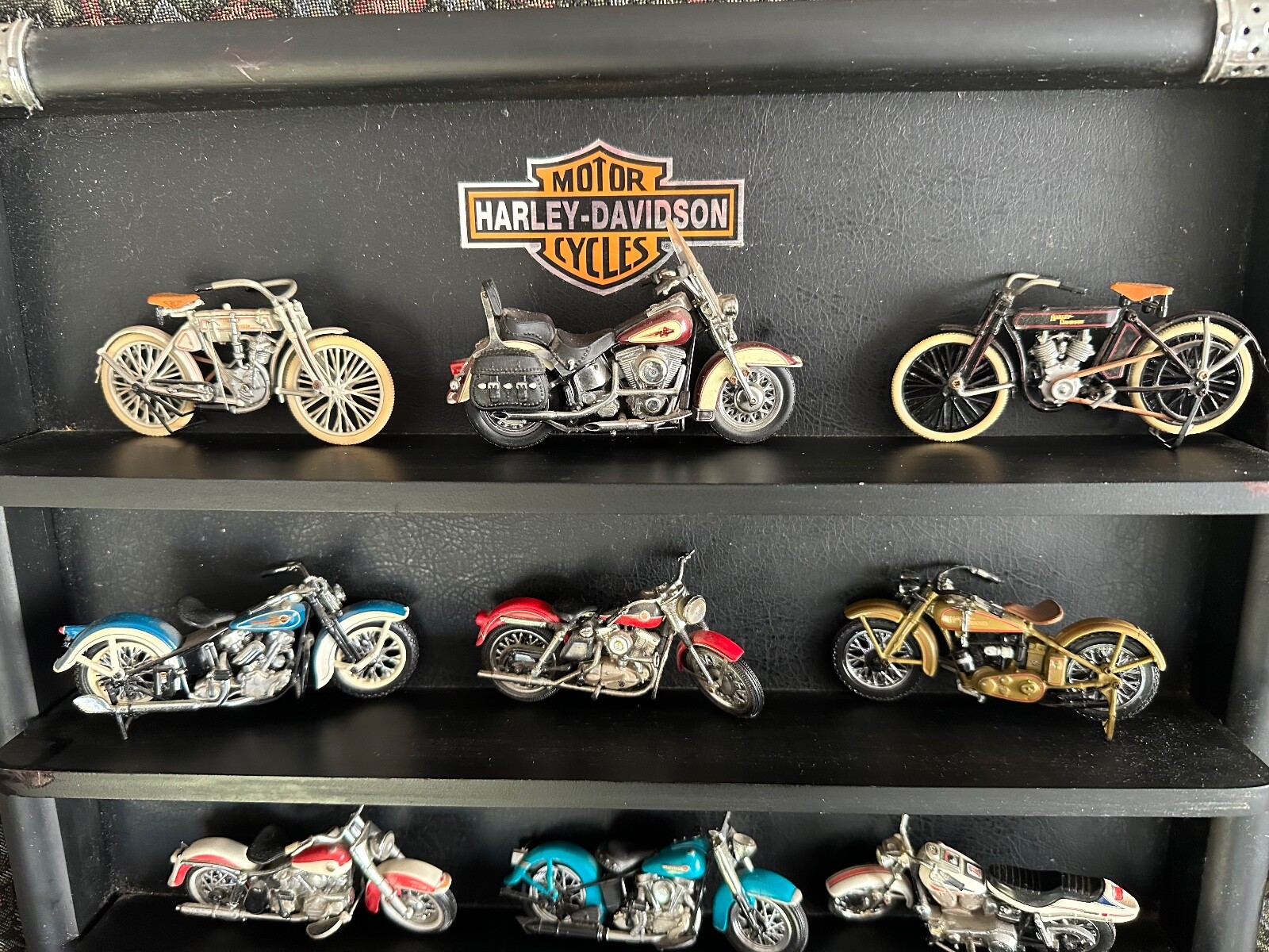 Franklin Mint Harley Davidson motorcycle collection of 12 die cast ...