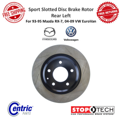 StopTech Sport Slotted Brake Rotor Rear Left Floating For Mazda RX-7 ...