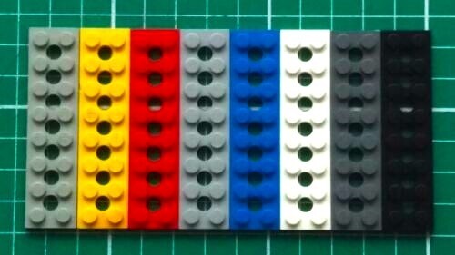 LEGO Parts 3738 (2pcs) Technic Plate 2x8 w7 Holes Choose Color Bricks ...