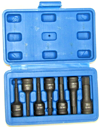 7pc xAlan key Set "ALAN KEY METRIC SET" Fit 3/8" Square Drive 4-12mm ...