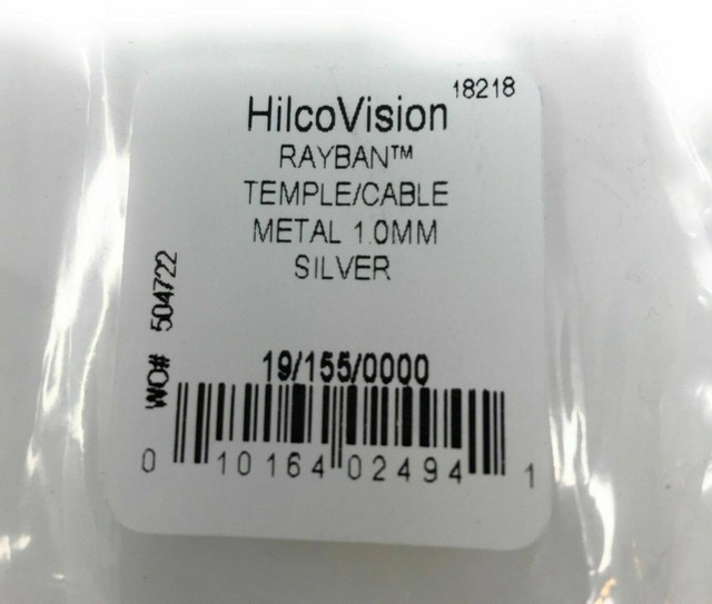 Silver Metal Cable Temples Fits Ray-ban Sunglasses Rb3025 Aviators ...