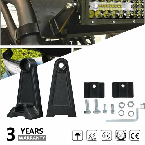 2PCS Universal Mounting Brackets Side Rotating LED Work Light Bar ...