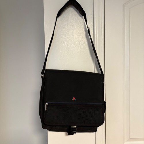 PlayStation Black Messenger Shoulder Bag Vintage PS Logo Carry Case ...