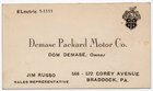c1940's-60's - Demase Packard Motor Co Jim Russo Braddock PA - Business ...