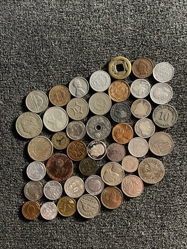 Old Foreign World Coin Lot With Silver See Pics 44 Coins! Unsearched ...