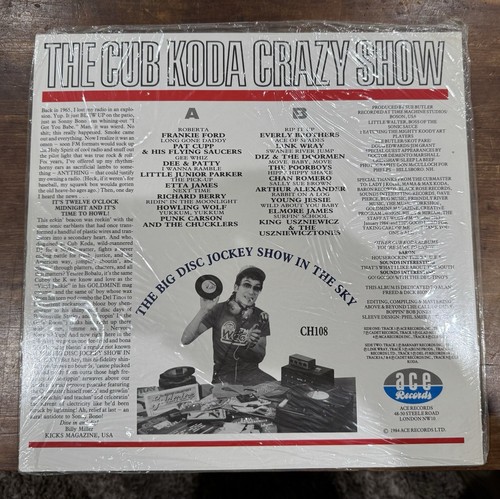 v/a The Cub Koda Crazy Show LP Ace CH108 - Country Blues - SEALED !! | eBay