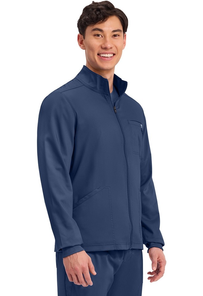 Cherokee Workwear Jacket WW320 NAV Navy Revolution Men Zip Front Free ...