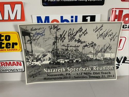1950 STOCK CAR RACING / NASCAR / NAZARETH SPEEDWAY DIRT TRACK REUNION ...