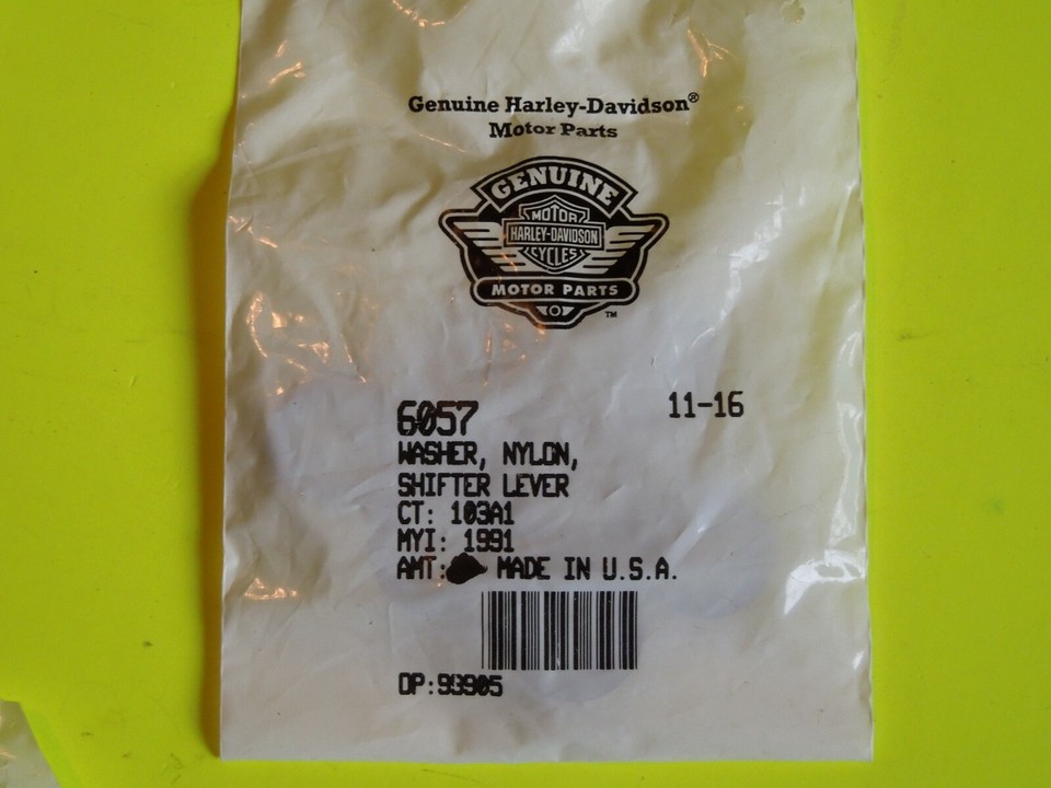 1 Harley-Davidson Nylon Shifter Lever Washer | 6057 | Genuine OEM ...