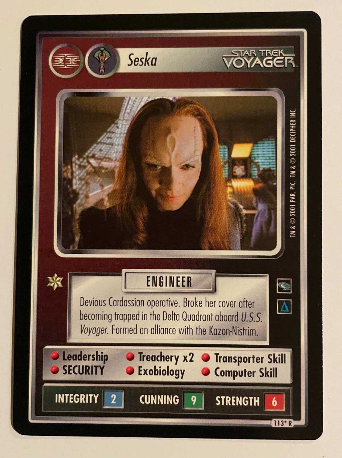 Star Trek CCG Seska (Kazon) Voyager Rare M/NM +Random Bonus Rare | eBay