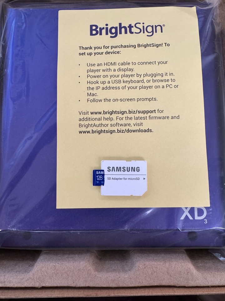 BrightSign XD233 Premium I/O Player (NEW!) | eBay